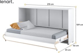 Výklopná postel 90 CONCEPT PRO CP-06 bílá