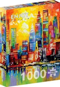ENJOY Puzzle Zářivý New York / 1000 dílků / od 14 let