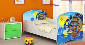 Dětská postel - Piráti - 160x80 cm