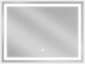 Mexen Miko koupelnové zrcadlo s osvětlením 80 x 60 cm, LED 6000K, anti-mlžné - 9819-080-060-611-00