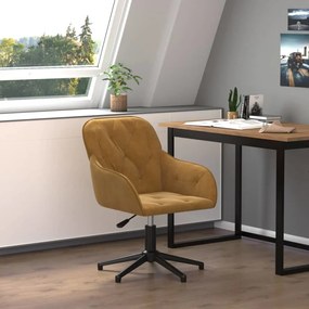 vidaXL Otočná kancelářská židle samet [344863] Barva: světle šedá