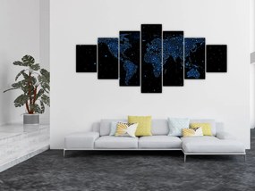 Obraz mapy s hvězdami (210x100 cm)