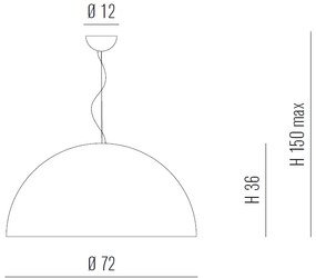 Metal Lux 271.075.05 Chiara, závěsné svítidlo 1xE27, saténově zlatá, průměr 72cm