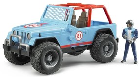 Bruder Modré auto JEEP s řidičem