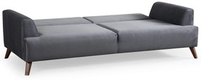 Atelier del Sofa 3-místná pohovka Buhara 3 Seater - Dark Grey, Tmavá Šedá