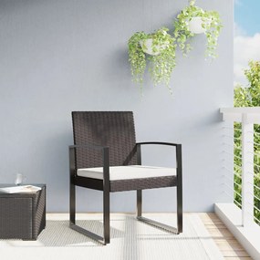 Zahradní jídelní židle 2 ks hnědé PP ratan - Default Title