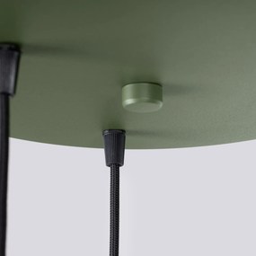 Sollux Lighting Závěsná lampa ESTRIA 3P béžová/olivově zelená