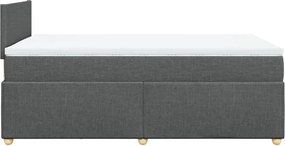 Box spring postel s matrací tmavě šedá 120x200 cm textil 3286641
