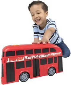 Orion Dvoupatrový autobus doubledecker červený 18 cm / Plast / Světlo