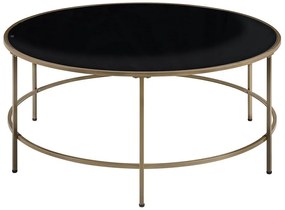 Konferenční stolek černý / zlatý FLORENCE Beliani