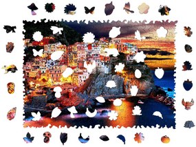 _Ostatní 1_ PUZZLER DŘEVO Manarola v Itálii 30x21cm dekorativní skládačka 250 dílků 5714326