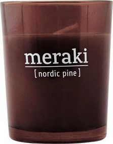 Vonná svíčka Meraki Nordic Pine v tmavém skle malá
