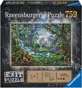 RAVENSBURGER Hra puzzle únikové Jednorožec 759 dílků 70x50cm skládačka 2v1 2415030