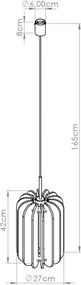 Sollux Lighting Závěsná lampa MULA 27 žlutá