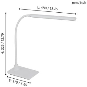 Eglo 96435 - LED Stmívatelná stolní lampa LAROA LED/3,5W/230V