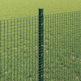 Svařovaná drátěná plotovina s tyčkami 50 x 0,8 m Zelená 3336510