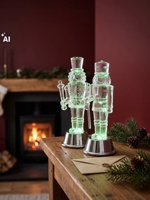 Sinsay - Sada vánočních LED dekorací ve tvaru louskáčků 2 pack - bílá