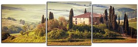 Obraz na plátně - Italská venkovská krajina - panoráma 5156D (90x30 cm)