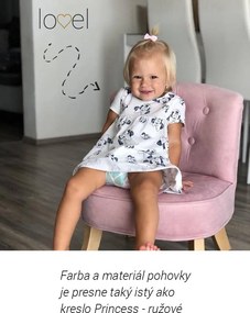 lovel.cz Dětská designová pohovka Princess - růžová
