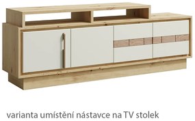 KEKS | TV stolek K4a | 170 cm | artisan/kašmír/dřevo dub