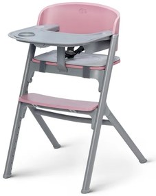 KINDERKRAFT SELECT-Dětská jídelní židle LIVY Premium Aster pink + lehátko CALMEE