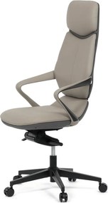 Kancelářské křeslo KA-T8426 GREY, houpací mechanismus, šedá ekokůže (59 x 63) cm
