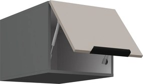 ARIA ta | horní skříňka 40 NAGU-36 1F výklopná | 40 cm | HLUBOKÁ | ANTI FINGERPRINT povrch | antracit/béžová
