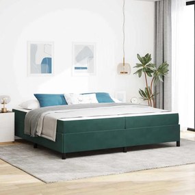 Rám postele Tmavě zelená 200 x 200 cm textil 3399087