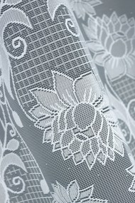 Dekorační žakárová záclona s řasící páskou LADA 160 bílá 300x160 cm MyBestHome
