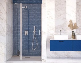 Besco Jednokřídlé sprchové dveře EXO-C 100x190 (110x190, 120x190) pro instalaci do niky Rozměry (cm): šířka: 120, Barva profilů a typ výplně: profily: chrom, výplň: transparent