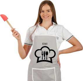 Kuchyňská zástěra Chef EMI, šedá