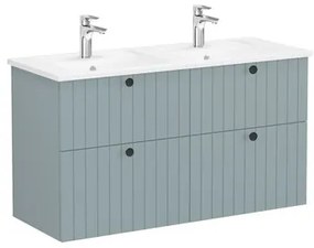 VitrA Root koupelnová skříňka s umyvadlem 120x67x46 cm zelená mat ROOTG120GINTS