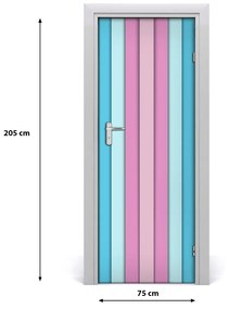 Fototapeta na dveře barevné pásy 75x205 cm