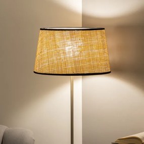 Brilagi - LED Stojací lampa CERIA 1xE27/40W/230V pr. 35 cm béžová/matný chrom