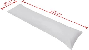 Polštář pro spaní na boku, 40 x 145 cm, šedý 132971