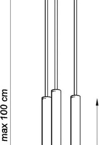 Bílé kovové závěsné svítidlo ø 20 cm Fideus – Sollux