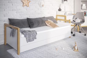 BabyBeds Postel se zády Victor 180x80 - bílá