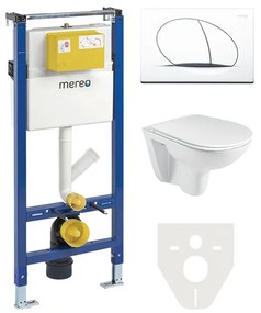 Mereo WC komplet pro sádrokarton s příslušenstvím - MM02SETR