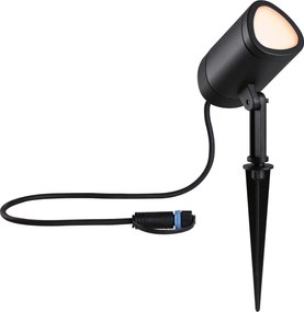 P 94849 Plug & Shine LED bodové zahradní světlo Smart Home Zigbee Shira IP65 RGBW+ 6,5W antracit - PAULMANN