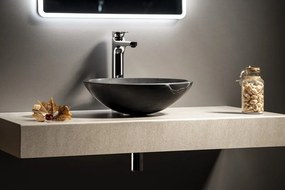 Sapho BLOK průměr 40 cm 2401-35 umyvadlo černý Marquin matný