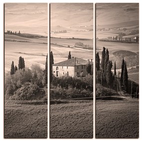 Obraz na plátně - Italská venkovská krajina - čtverec 3156QB (75x75 cm)