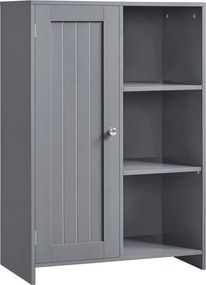 Koupelnová skříňka Yaheetech – bílá, 56 cm (délka) × 30 cm (šířka) × 81 cm (výška), nové provedení (267536631628)