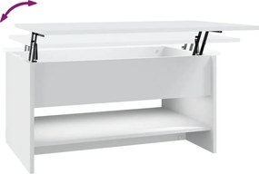 vidaXL Konferenční stolek 80 x 50 x 40 cm kompozitní dřevo [809656] Barva: Bílá