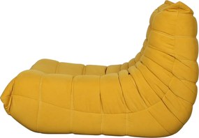 Designové křeslo Nua samet hořčicové