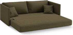 Zelená žinylková rozkládací pohovka 209 cm Shannon – Cosmopolitan Design