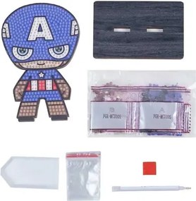 CRYSTAL ART Diamantové malování Avengers: Kapitán Amerika