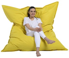 Atelier del Sofa Zahradní sedací vak Giant Cushion 140x180 - Yellow, Žlutá