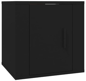 Nástěnné TV skříňky 2 ks černé 40 x 34,5 x 40 cm - Default Title