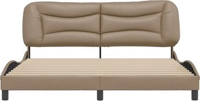 Rám postele bez matrace Hvar cappuccino 180x200 cm umělá kůže 3208020