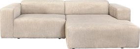 XXXLutz ROHOVÁ SEDAČKA, textil, krémová P & B - Sedací soupravy - 002330003301